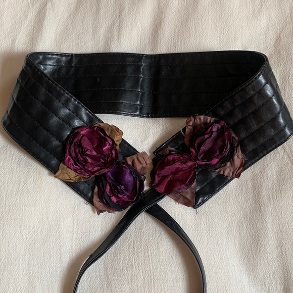 Handmade | Accessories | Leather Belt With Roses | Poshmark